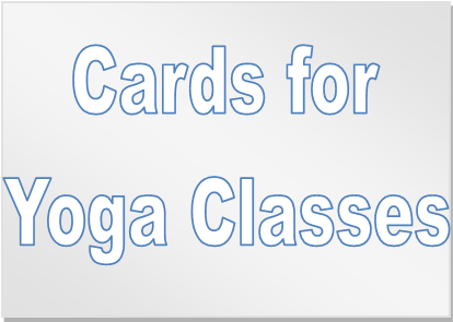 Yoga Class Cards - SAVY International Inc.